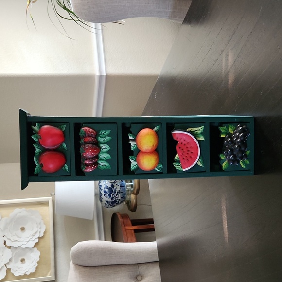 Vintage | Storage & Organization | Vintage Mcm Wood Spice Rack Andor ...